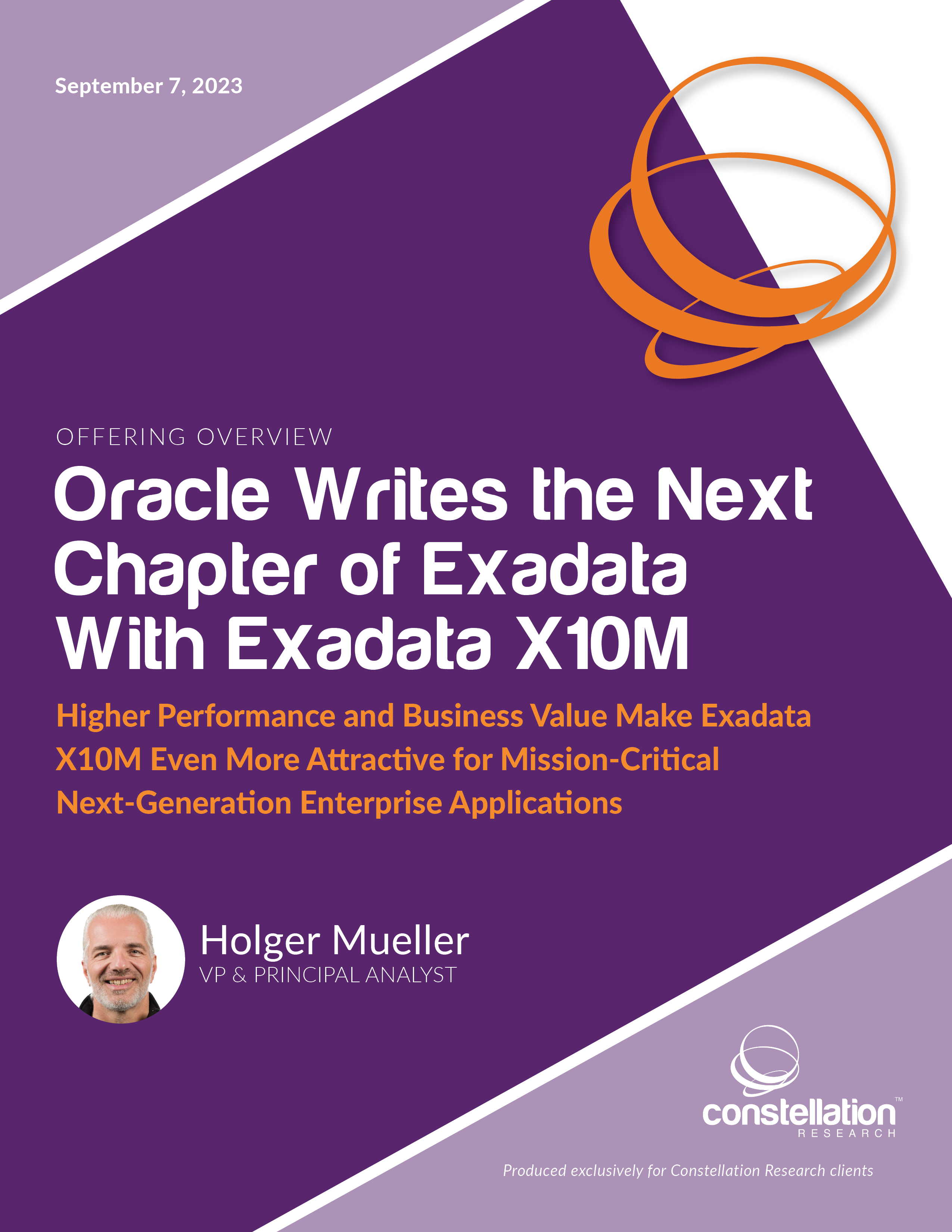 Oracle Writes the Next Chapter of Exadata With Exadata X10M ... Oracle Writes the Next Chapter of Exadata With Exadata X10M ...